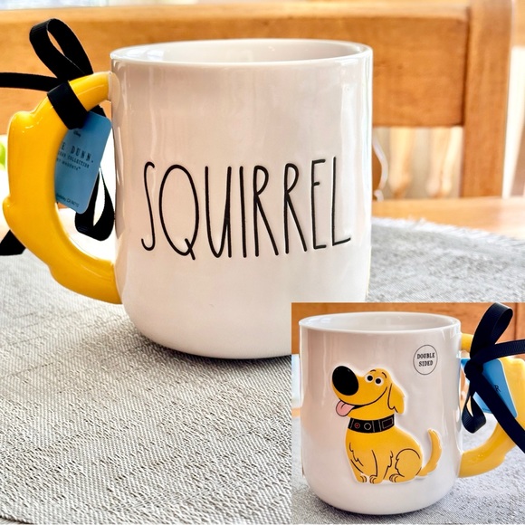 Rae Dunn | Other | Rae Dunn Pixar Up Movie Squirrel Dug The Dog Double ...